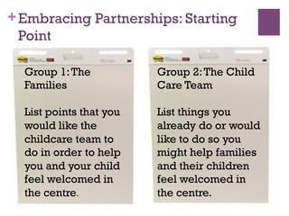 Partnerships with families | PDF