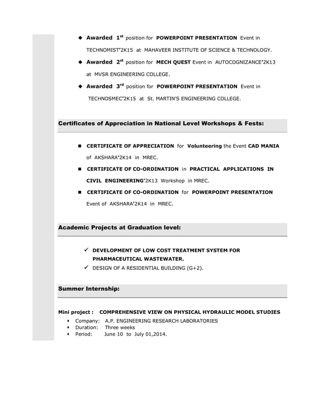 Sreekar B.tech Resume | PDF | Resume Writing and Advice | Job Search