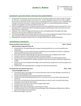Jessica L. Ramos Resume Autumn 2015 | PDF