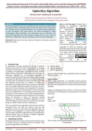 CipherKey Algorithm | PDF