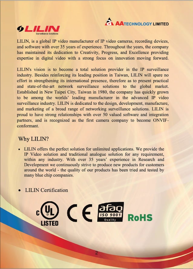 AA TECHNOLOGY LTD. profile | PDF