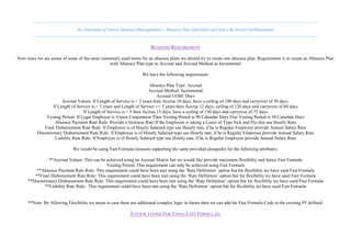 An Overview of Fusion Absence Management Absence Plan Definition and ...