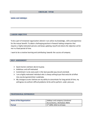 sadia CV linkedin | DOCX | Resume Writing and Advice | Job Search