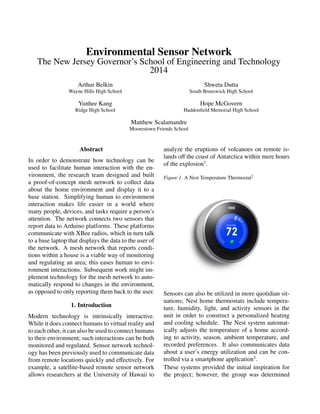 Environmental Sensor Network Paper | PDF