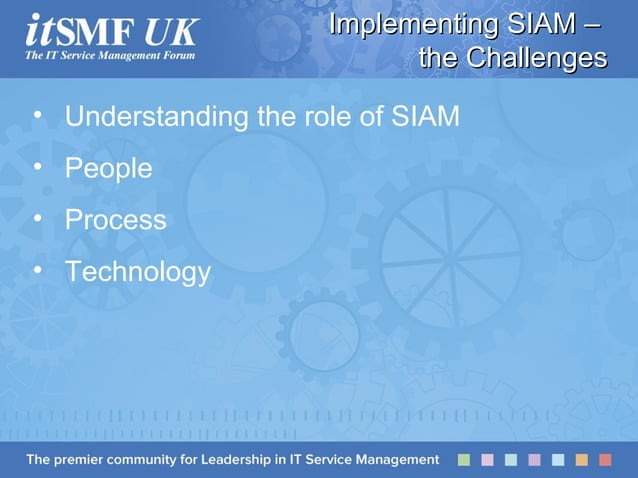 Whats our position on SIAM for SLM | PPT