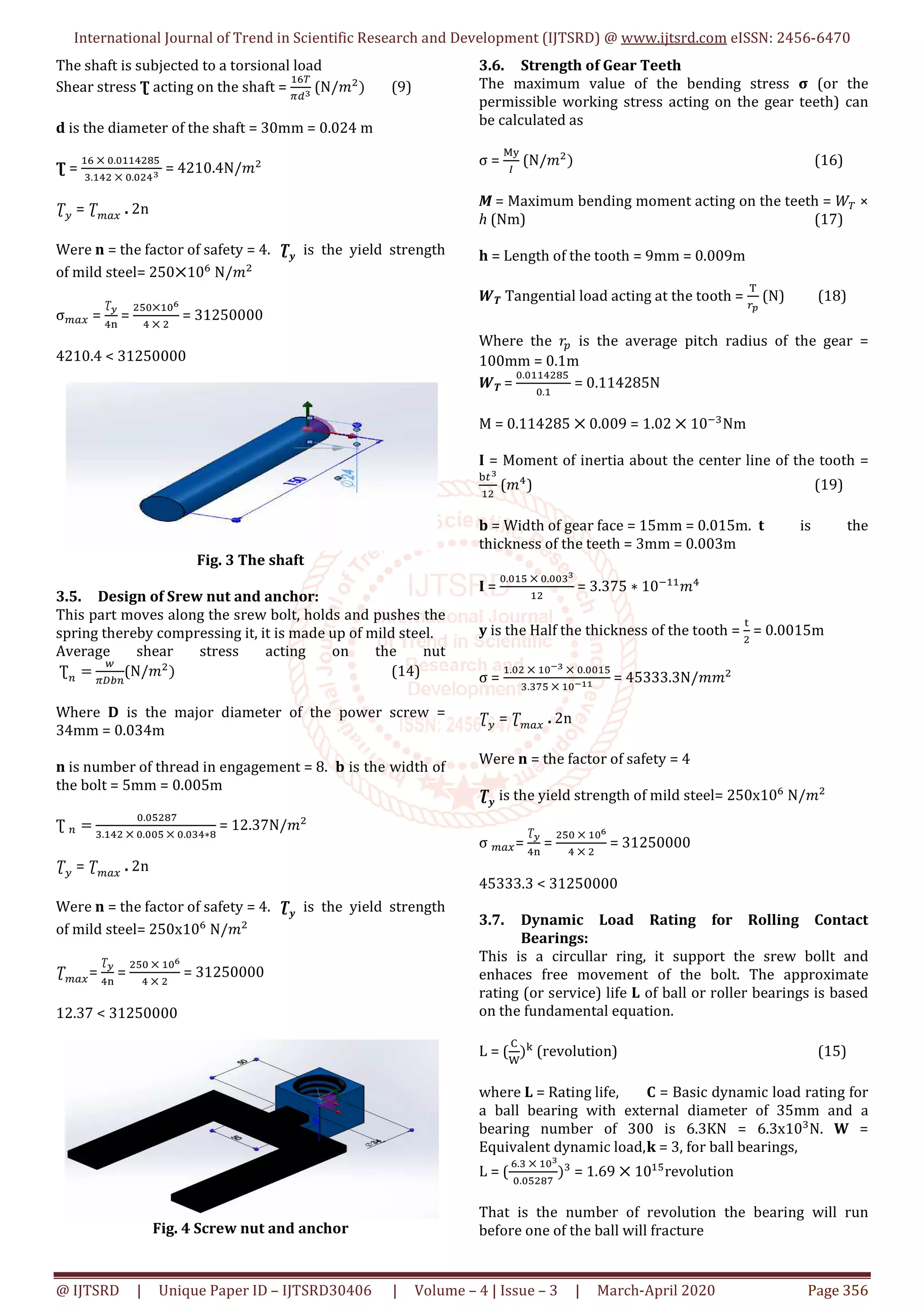 Design and Fabrication of Shock Absorber Compressor Spring | PDF