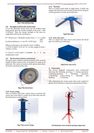 Design and Fabrication of Shock Absorber Compressor Spring | PDF