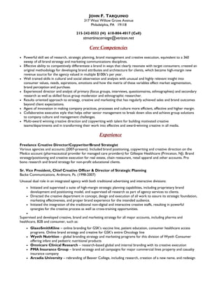 JFT Strat Plng Resume 15-3 | DOC