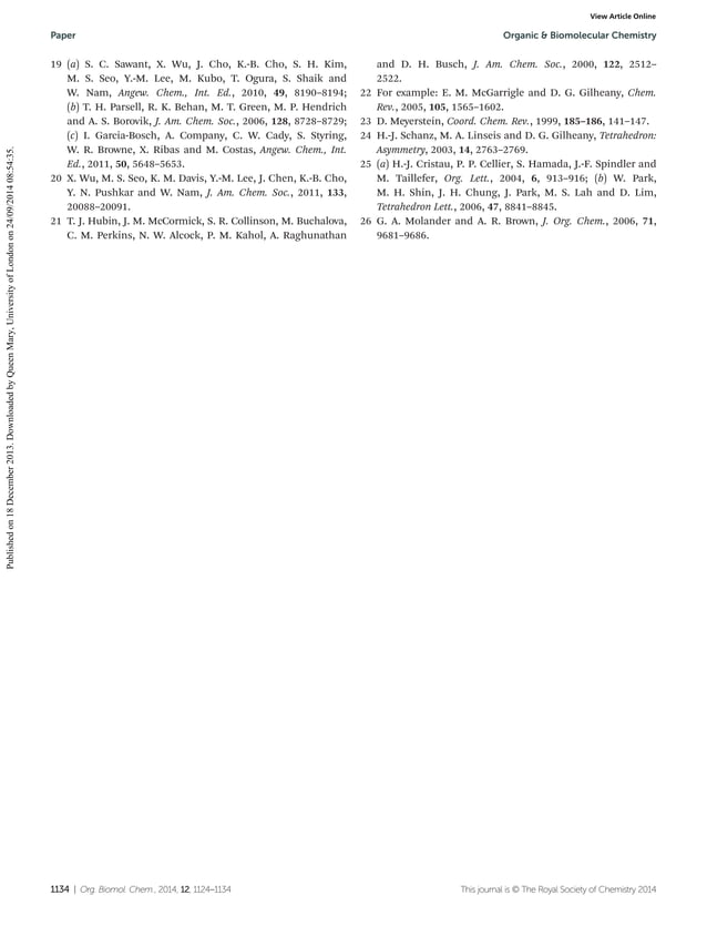 OBC epoxidations paper - Queen Mary University LONDON UK - Thomas ...