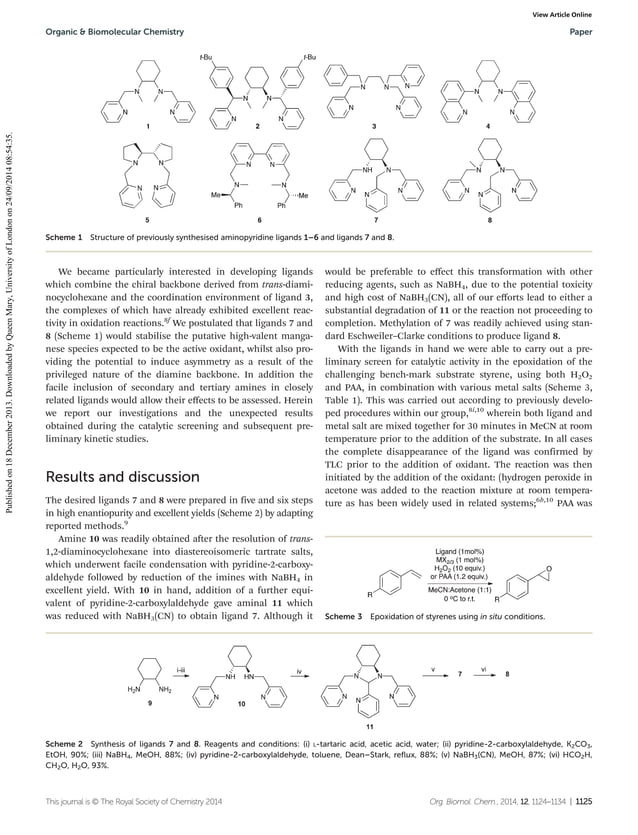 OBC epoxidations paper - Queen Mary University LONDON UK - Thomas ...