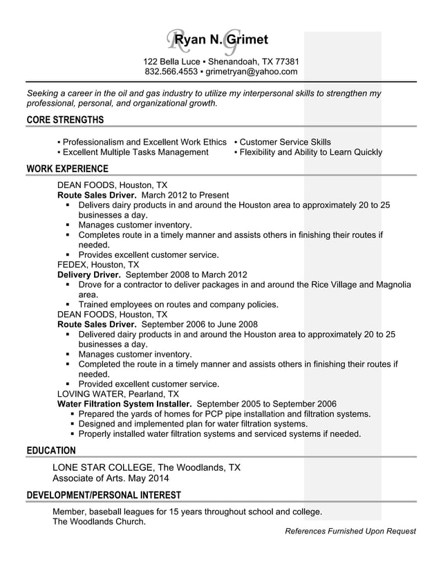 Ryan Grimet Resume | PDF | Business and Finance