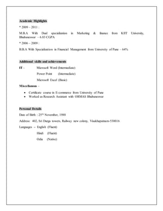 RAJSHREE BEHERA-new resume | PDF