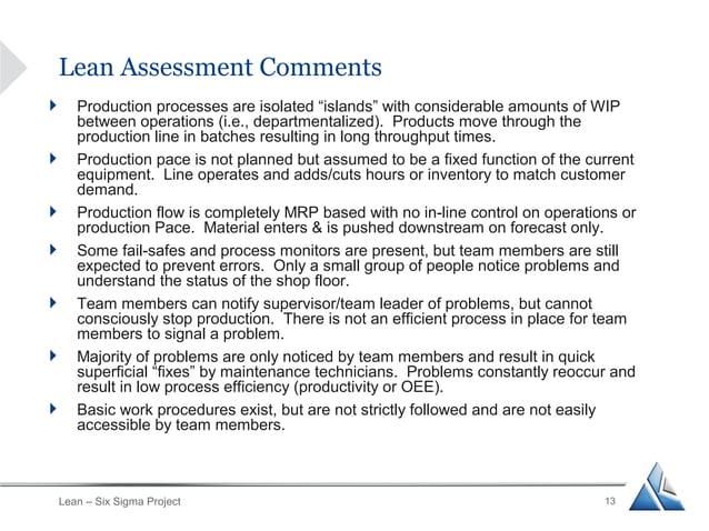 Lean Assessment 03-09-11 | PPT