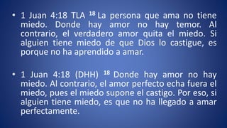 Echando fuera el temor | PPTX