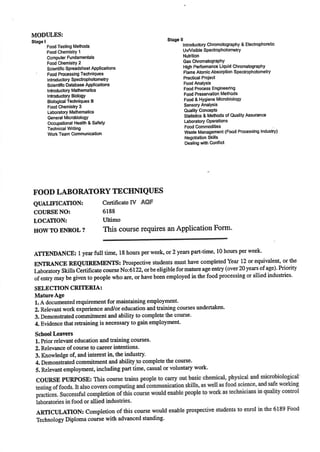 Food Tech Course Summary | PDF