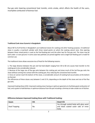 Report on Improved Cook Stove (ICS) | PDF