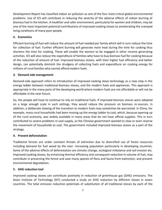 Report on Improved Cook Stove (ICS) | PDF