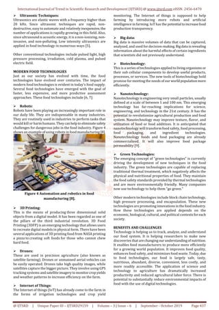Food Technology A Tutorial | PDF