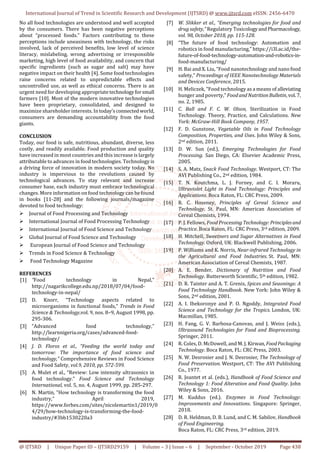 Food Technology A Tutorial | PDF