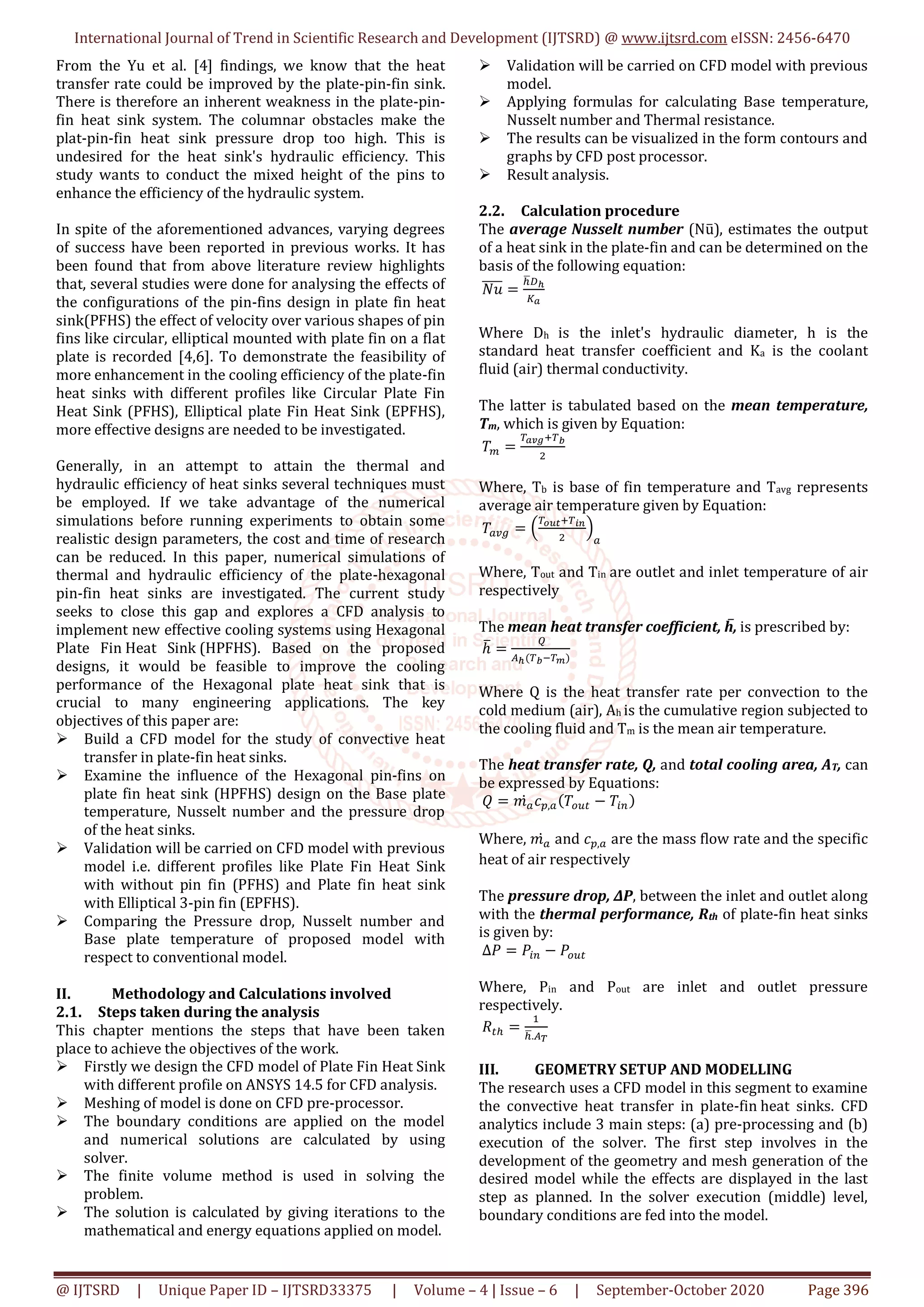 Heat Transfer Characteristics of a Plate Fin Heat Sink with Pin Fins of ...