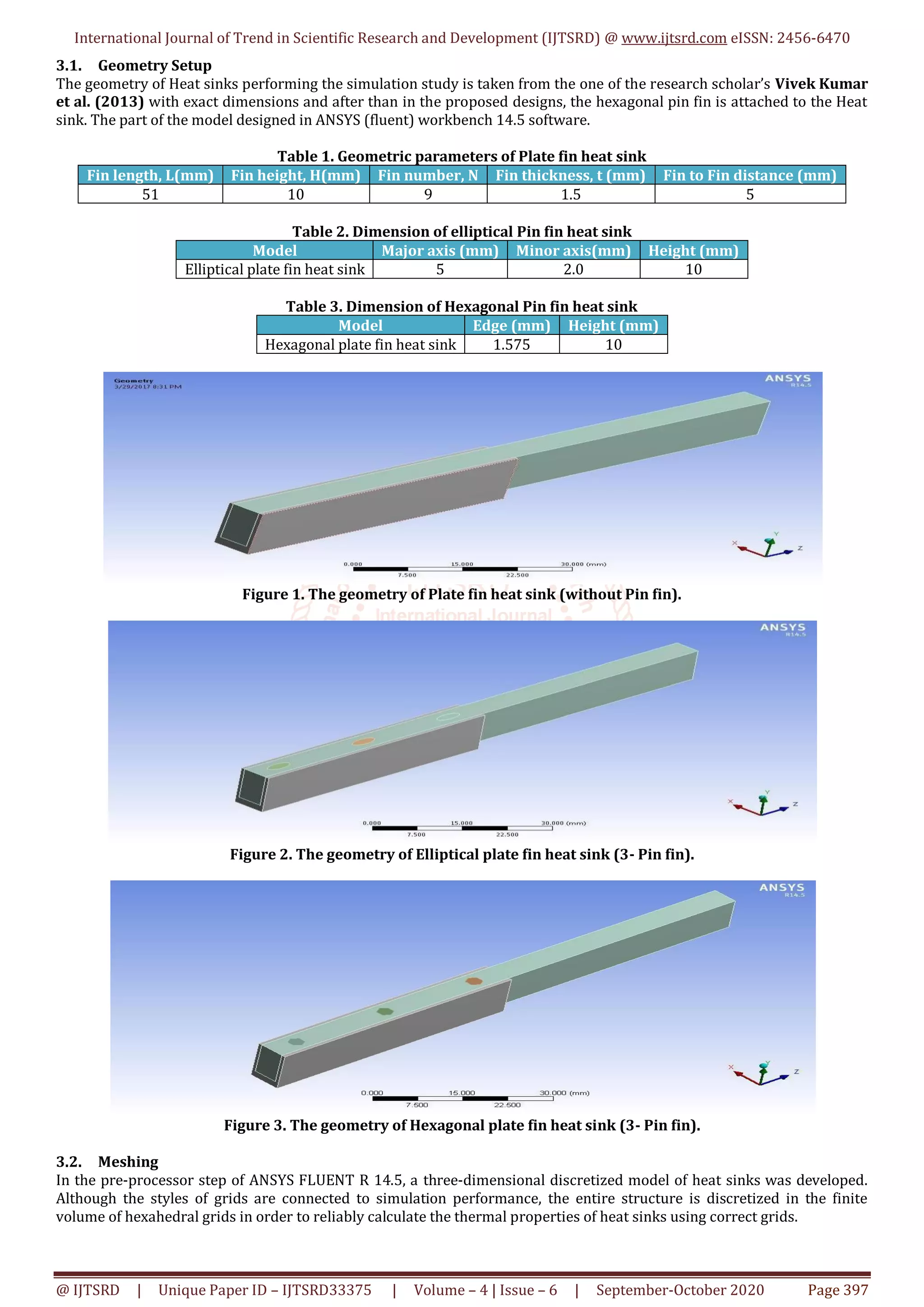 Heat Transfer Characteristics of a Plate Fin Heat Sink with Pin Fins of ...