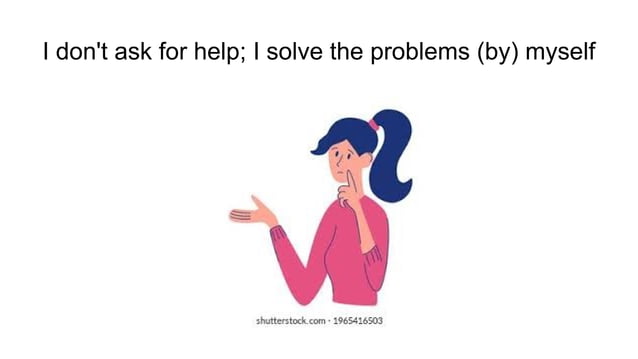 Doing things on one´s own - Ejemplos de practica | PPTX