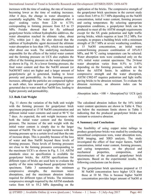 Production of Eco-Friendly Bricks from Copper Mine Tailings through ...