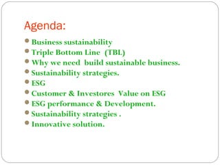 The Business Case For Sustainability | PPT