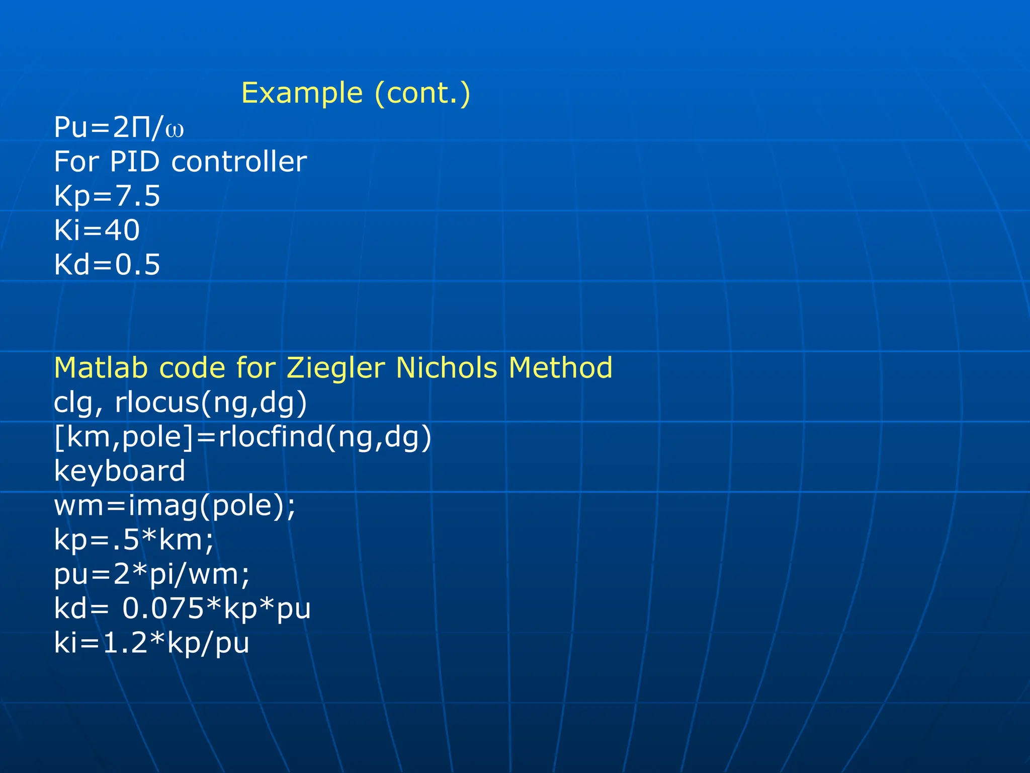 6_8 Ziegler Nichols tuning controller parameters and digital controllers.ppt