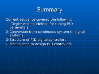 6_8 Ziegler Nichols tuning controller parameters and digital controllers.ppt