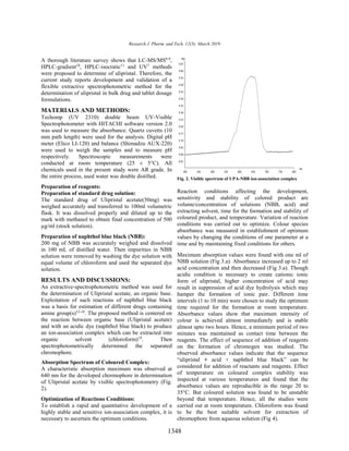 Extractive Spectrophotometric Determination of Ulipristal Acetate using Naphthol Blue Black | PDF