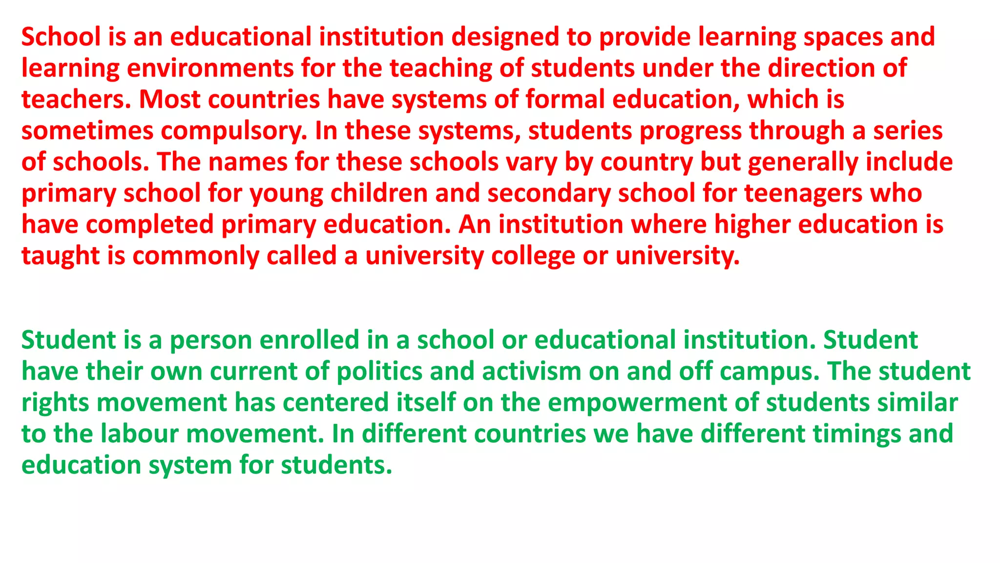 SCHOOL EDUCATION | PDF
