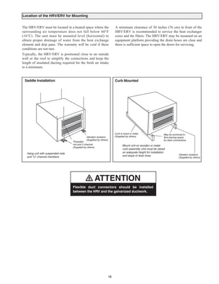 LifeBreath Operation & Installation Manual max series 500 erv | PDF