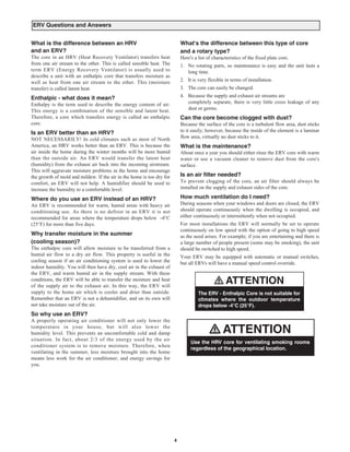 LifeBreath Operation & Installation Manual max series 500 erv | PDF