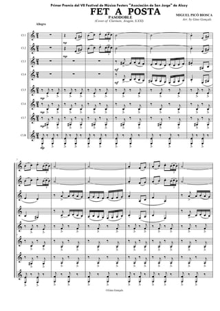 Fet a Posta - Miguel Picó Biosca - Set of Clarinets | PDF