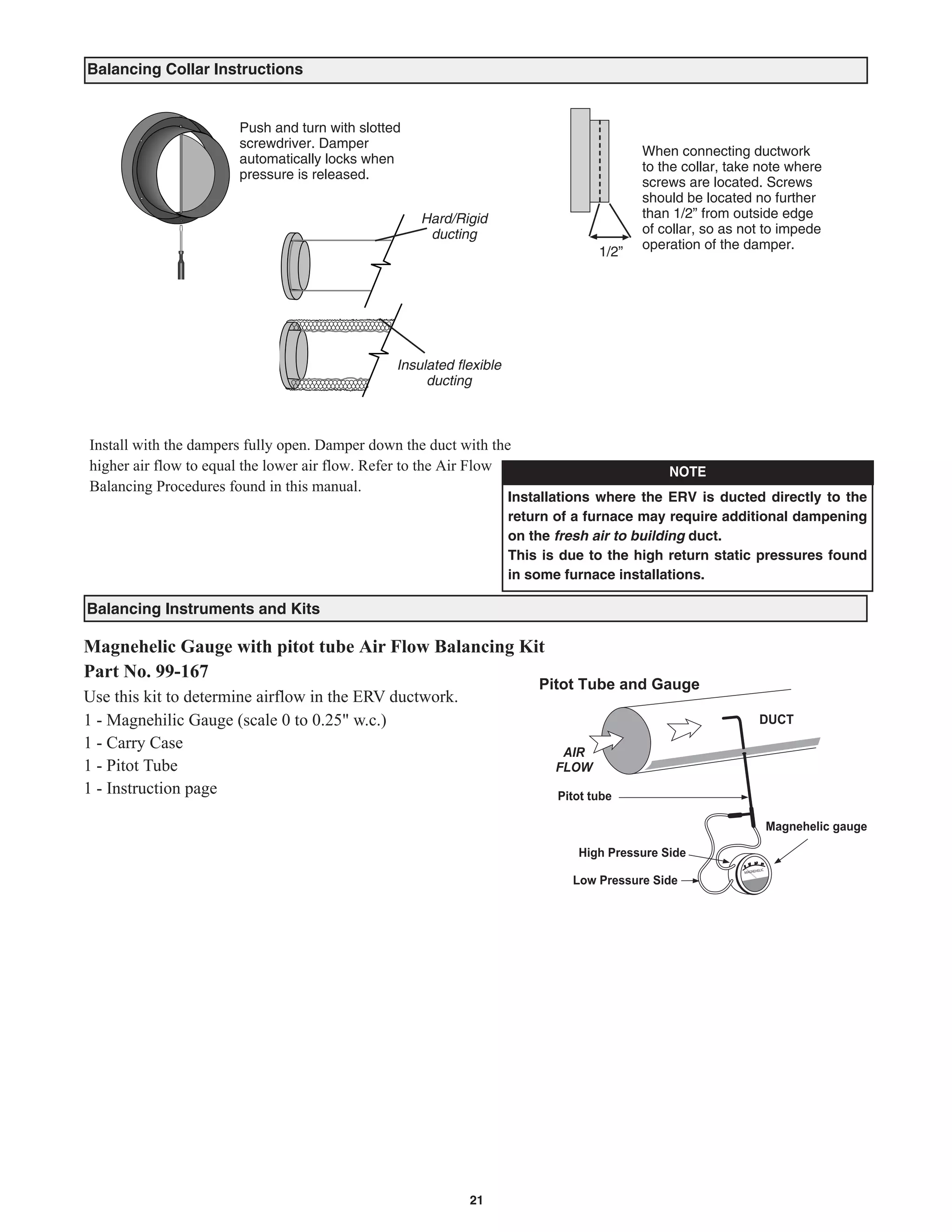 LifeBreath Operation & Installation Manual max series 150 - 200 erv | PDF