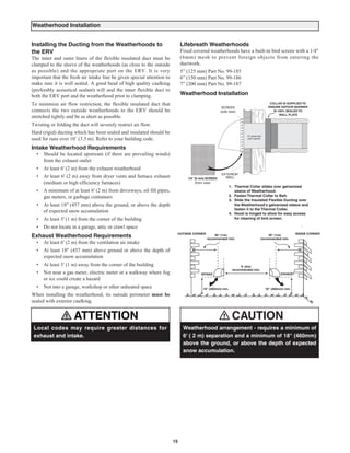 LifeBreath Operation & Installation Manual max series 150 - 200 erv | PDF