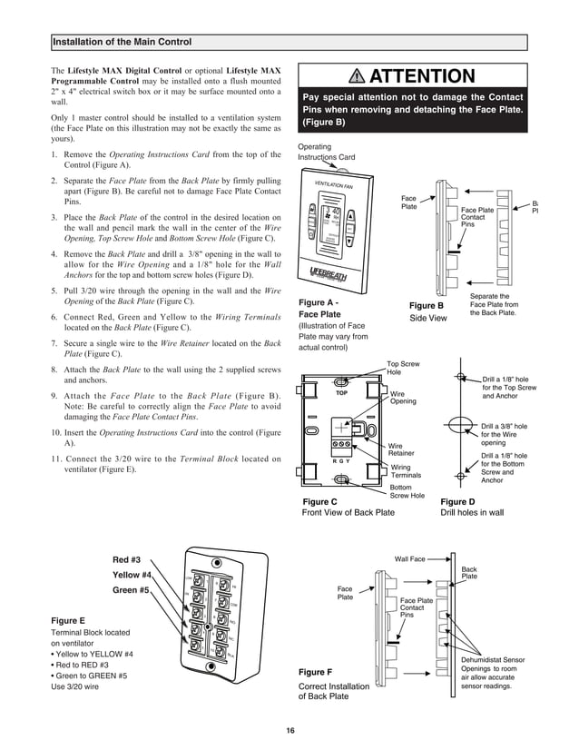 LifeBreath Operation & Installation Manual max series 150 - 200 erv | PDF | Home Appliances ...