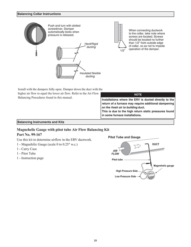 LifeBreath Operation & Installation Manual max series 150 - 200 erv | PDF | Home Appliances ...