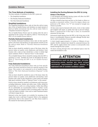 LifeBreath Operation & Installation Manual max series 150 - 200 erv | PDF