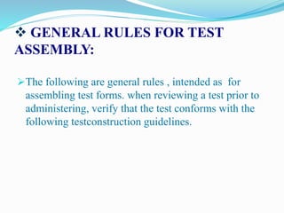 Assembling The Test | PPTX