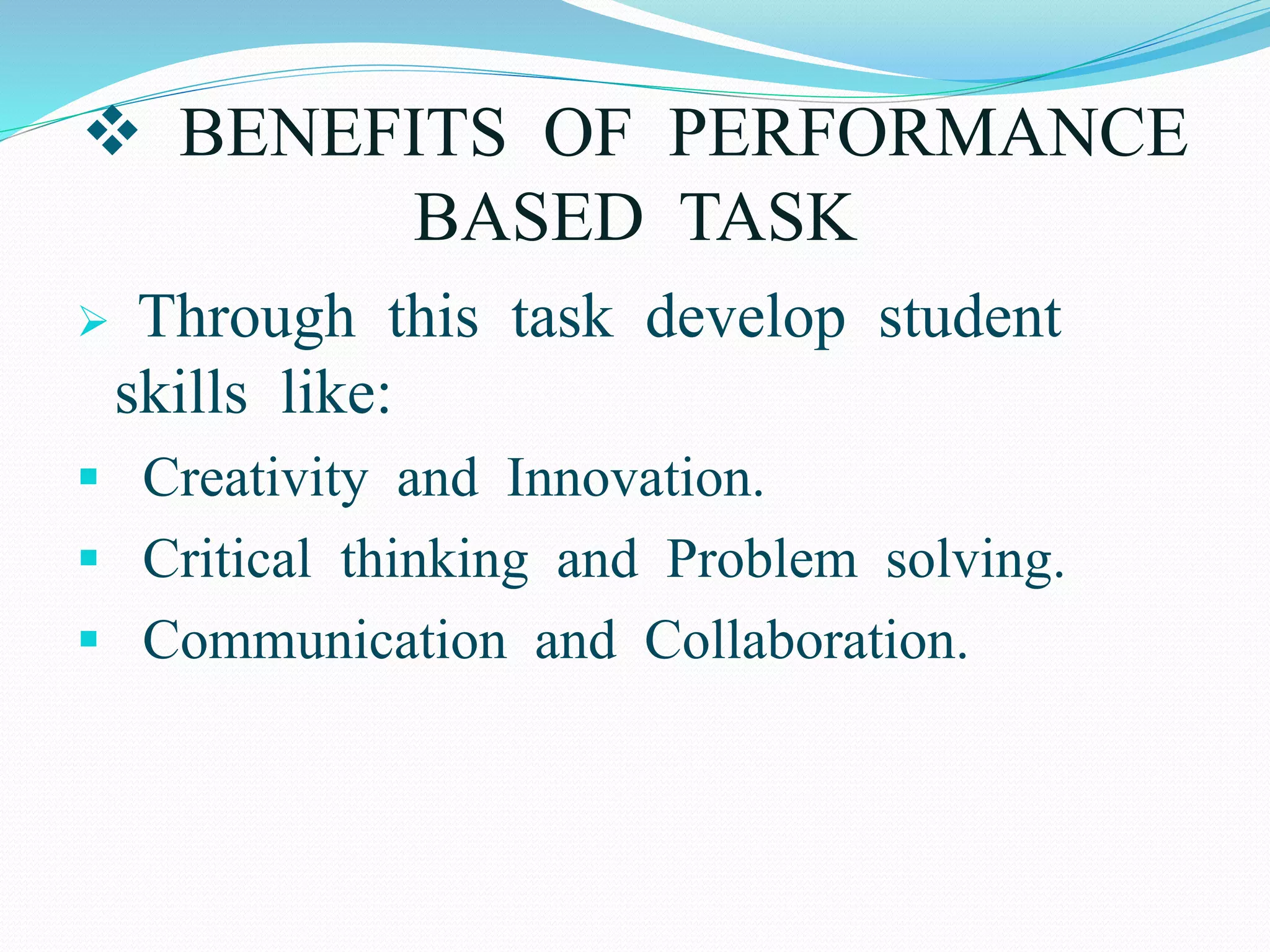 Performanced Based Task | PPT