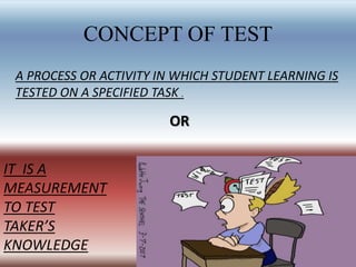 Basic Concepts of Teaching, Evaluation, Measurement, And Tests. | PPTX