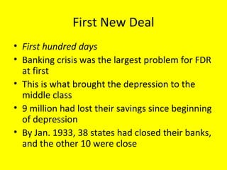 The New Deal Era | PPT | Government Support and Welfare | Financial ...