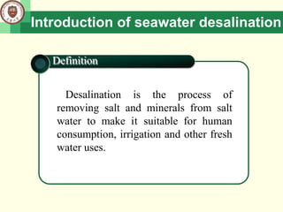 6900961-Capacitive deionization for seawater desalination | PPT