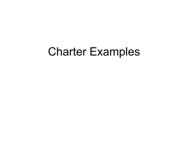 Charter Examples | PPT