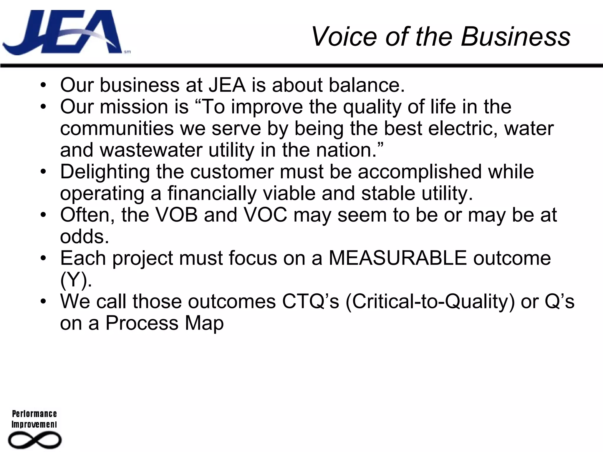 D05 Define VOC, VOB and CTQ | PPT