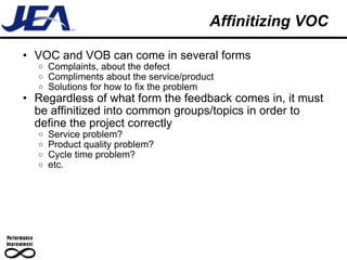 D05 Define VOC, VOB and CTQ | PPT