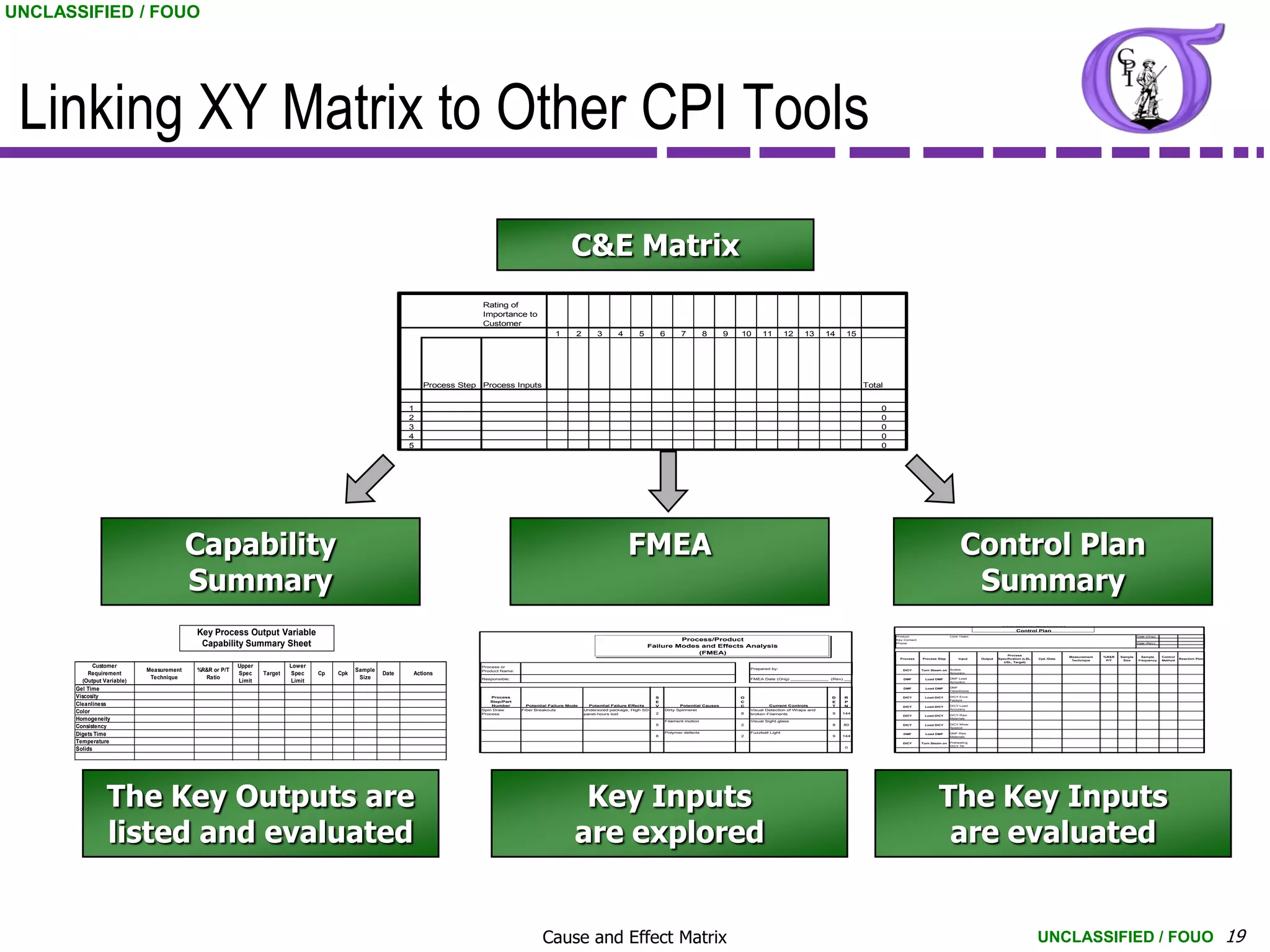NG BB 31 Cause and Effect (XY) Matrix | PPT