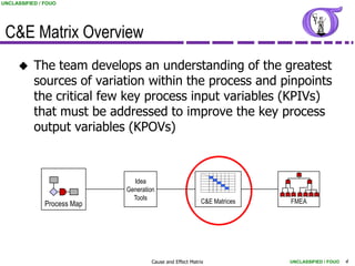 NG BB 31 Cause and Effect (XY) Matrix | PPT